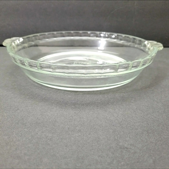 Kitchen | Vintage Pyrex Crim Edge Clear Glass Deep Pie Dish 228 | Poshmark